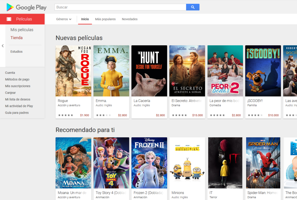 Google Play - Ahora puedes arrendar o comprar peliculas en linea - Net ...